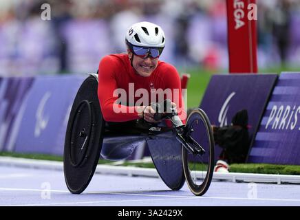 Switzerland's Catherine Debrunner after winning the Women's 1500m - T54 ...
