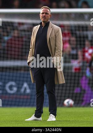 Arsenal manager Jonas Eidevall during the Barclays Women's Super League ...