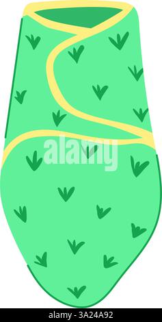 baby swaddle wrap cartoon vector illustration Stock Vector Image & Art ...
