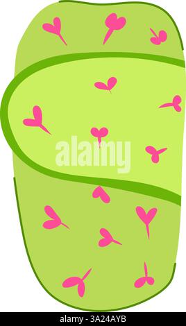 baby swaddle wrap cartoon vector illustration Stock Vector Image & Art ...