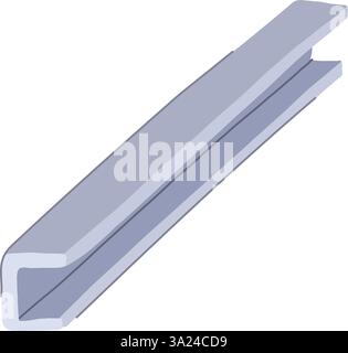 steel steal beam cartoon vector illustration Stock Vector Image & Art ...