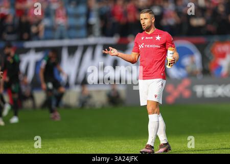 Lukasz Zwolinski of Wisla Krakow seen in action during the Betclic 1 ...