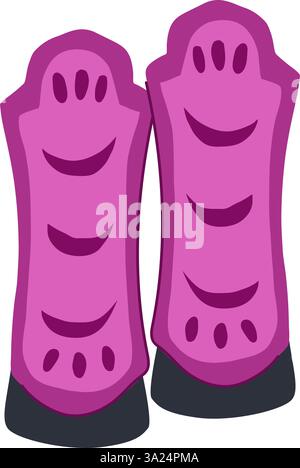 adult shin guards cartoon vector illustration Stock Vector Image & Art ...