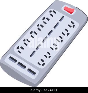 command power strip smart cartoon vector illustration Stock Vector ...