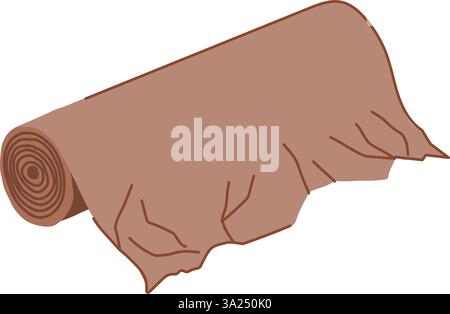 nonstick parchment paper cartoon vector illustration Stock Vector Image ...