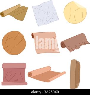 cookies parchment paper cartoon vector illustration Stock Vector Image ...