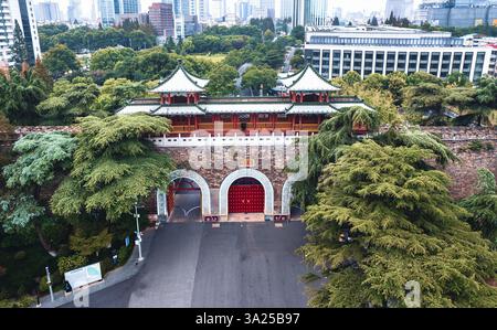 Aerial View of Xuanwumen Gate, Ancient City Wall, Nanjing, China Stock ...