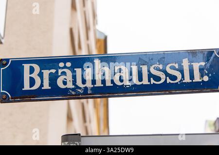Street Name in Munich - Germany Stock Photo - Alamy