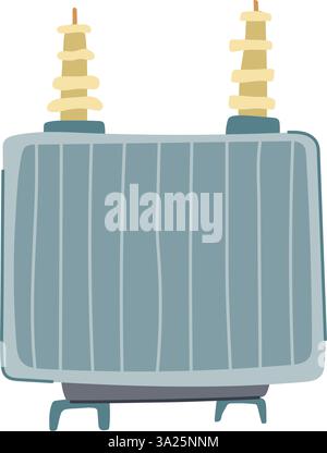 insulation electrical transformer cartoon vector illustration Stock ...
