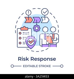 Risk multi color concept icon Stock Vector Image & Art - Alamy