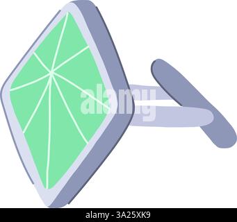 red cufflinks cartoon vector illustration Stock Vector Image & Art - Alamy