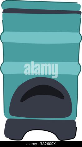 kitchen compost bin cartoon vector illustration Stock Vector Image ...