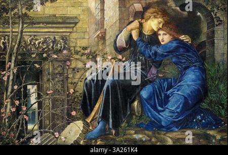 Burne-Jones Edward Coley - Love Among the Ruins 1 Stock Photo - Alamy