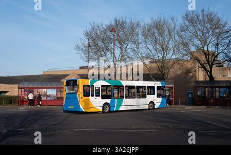 Stagecoach bus at Daventry bus station, Northamptonshire, England, UK ...