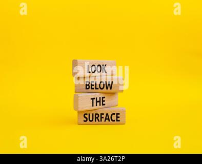 Look below the surface symbol. Concept word Look below the surface on ...
