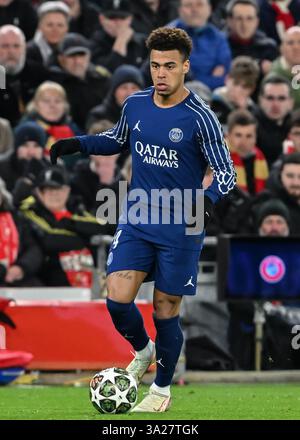 Desire Doue of Paris Saint-Germain FC poses with FIFA Best Young Player ...