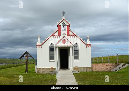 Exterior of the Italian Chapel created by Domenico Chiocchetti and ...