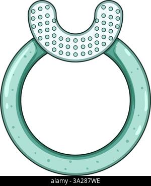 pain teething ring cartoon vector illustration Stock Vector Image & Art ...
