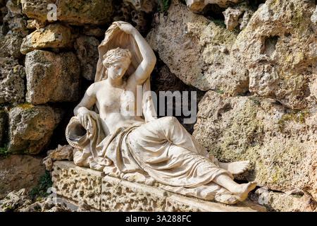Garden grotto, with water nympth Sabrina, Croome, Worcestershire ...