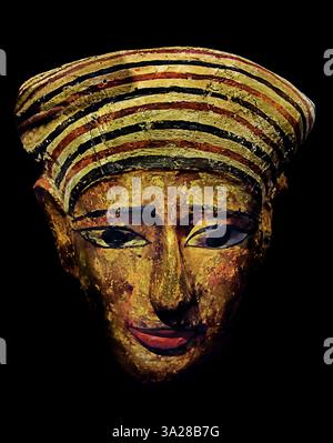 Coffin Mask, the second half of Ist millennium B.C, Egypt, ( tomb ...