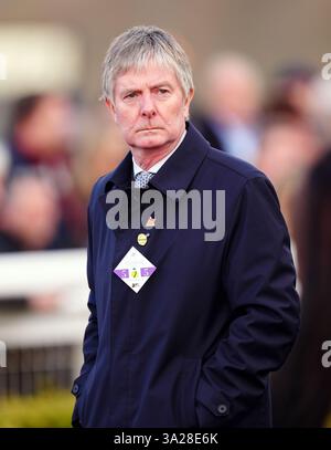 Owner and trainer of horse Marine Nationale, Barry Connell (right ...