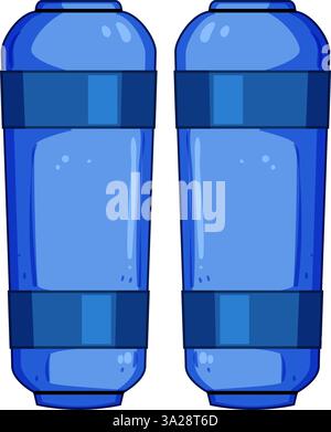 flute shin guards cartoon vector illustration Stock Vector Image & Art ...