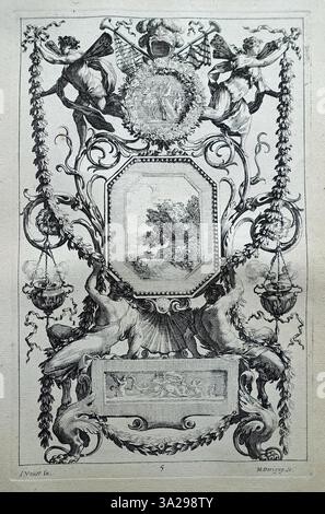 This work from the 'Livre de diverses grotesques' features complex ...