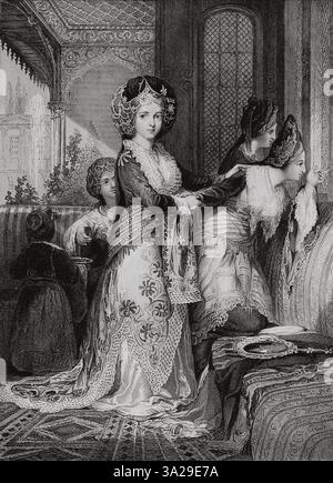 This 1836 illustration by Robert Walsh and Thomas Allom depicts the ...