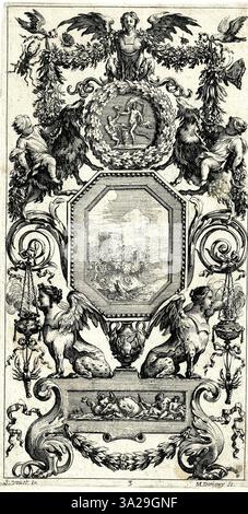 An artwork from the 'Livre de diverses grotesques,' depicting surreal ...