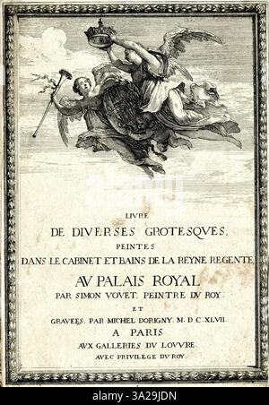 This artwork from the 'Livre de diverses grotesques' depicts surreal ...