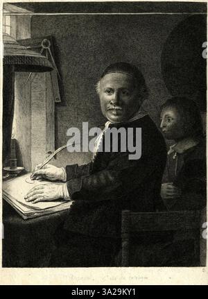 This portrait by Rembrandt highlights his signature use of chiaroscuro ...