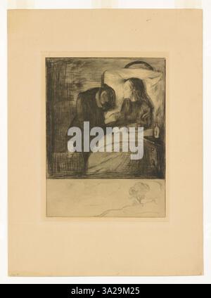 This print by Edvard Munch from the Munchmuseet collection depicts a ...