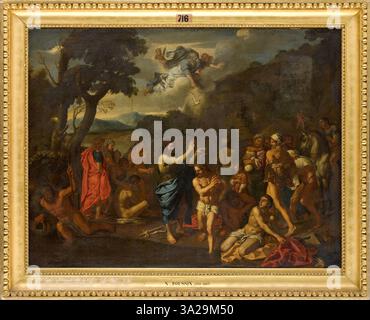 Baptism of Jesus Nicolas Poussin Stock Photo - Alamy