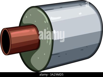 energy pipe insulation cartoon vector illustration Stock Vector Image ...