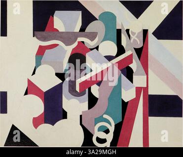 This piece by Patrick Henry Bruce highlights his proficiency in ...