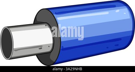 thermal pipe insulation cartoon vector illustration Stock Vector Image ...