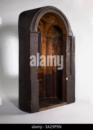 This model of the Saint-Roch Church baptismal font chapel features ...