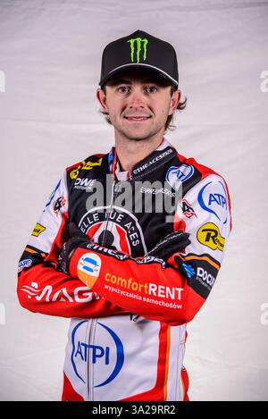 Jaimon Lidsey of Belle Vue Aces in action during the Rowe Motor Oil ...