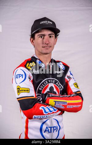 Zack Cook - Belle Vue Aces during the Belle Vue Aces Media Day at the ...
