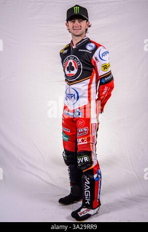 Jaimon Lidsey of Belle Vue Aces in action during the Rowe Motor Oil ...