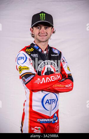 Jaimon Lidsey of Belle Vue Aces in action during the Rowe Motor Oil ...