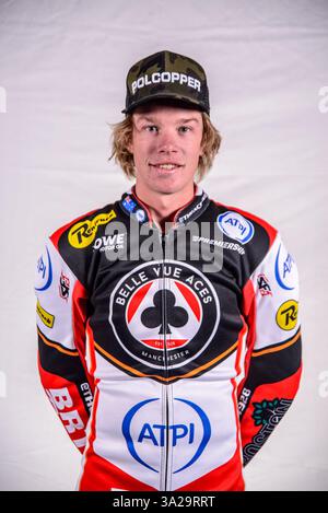 Tate Zischke - Belle Vue Aces during the Belle Vue Aces Media Day at ...