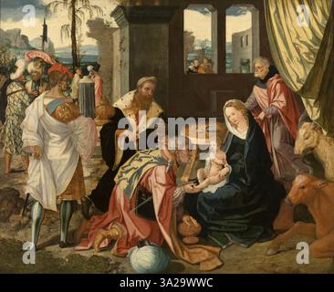 Adoration of the three Kings, Jan Swart van Groningen, 1510 - 1558 ...