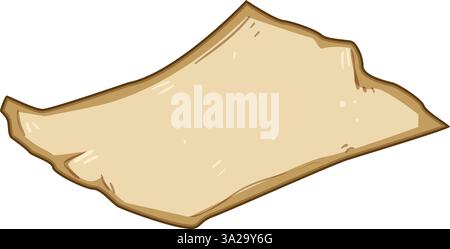 disposable parchment paper cartoon vector illustration Stock Vector ...