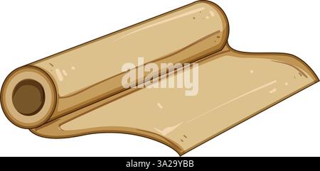disposable parchment paper cartoon vector illustration Stock Vector ...