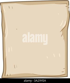 disposable parchment paper cartoon vector illustration Stock Vector ...