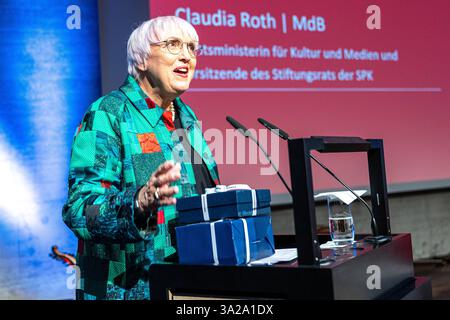 Claudia Roth Jahresempfang SPK 2025, am 12.03.2025 in Berlin, Stiftung ...