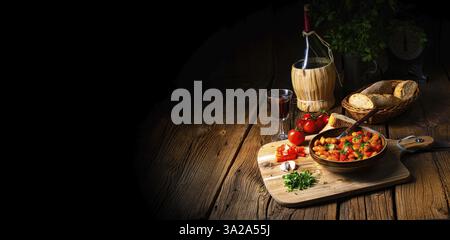 Rustic giant beans with fresh tomato sauce Stock Photo - Alamy