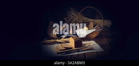 Moist wholemeal bread, crushed or ground wholemeal Stock Photo - Alamy