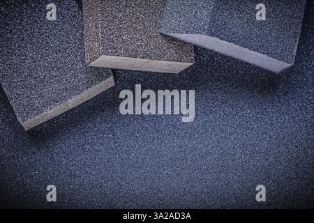 Sanding sponges on emery paper abrasive tools Stock Photo - Alamy